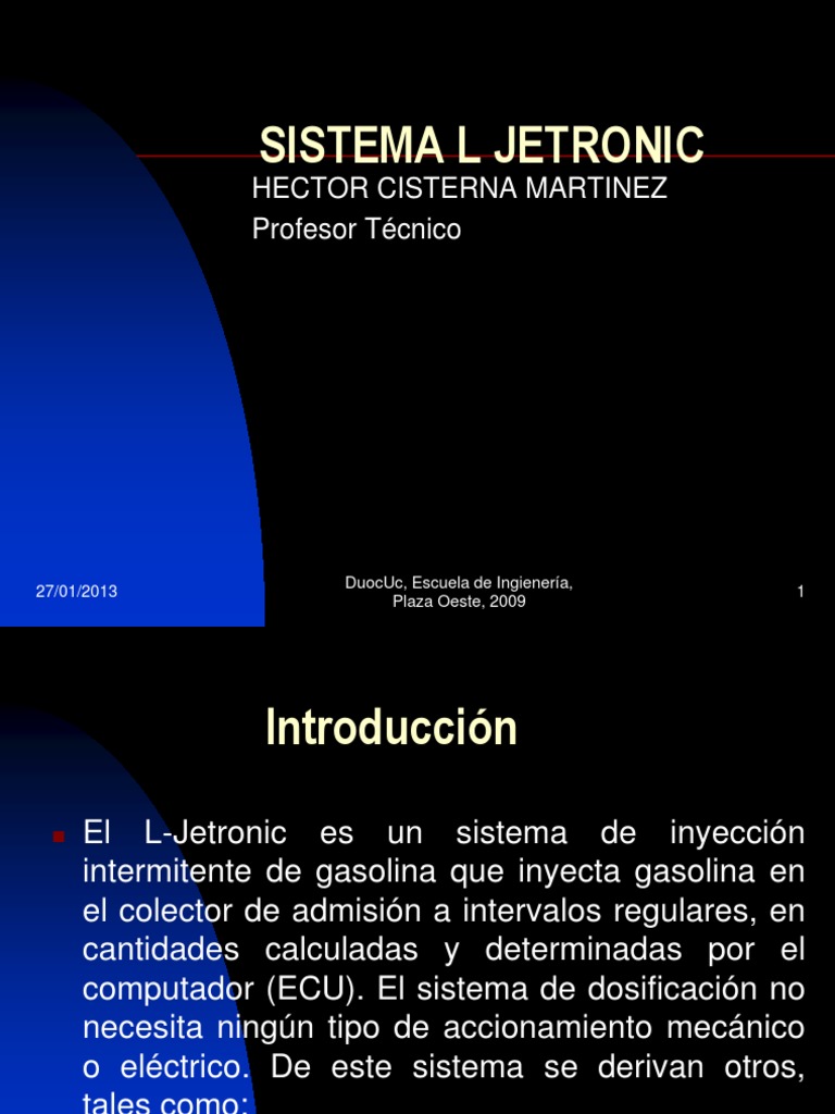 4 Sistema L Jetronic | PDF | Ingeniería mecánica | Energía y recursos