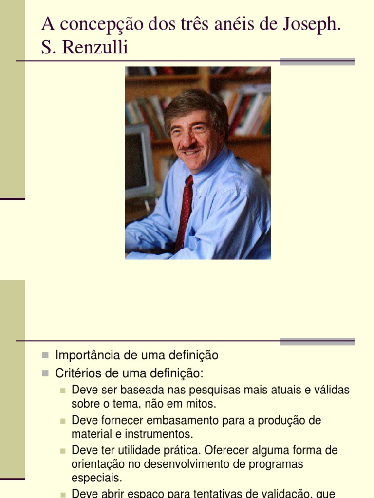A Teoria Dos 3 Aneis de Renzulli 2 | PDF | Criatividade | Cognição
