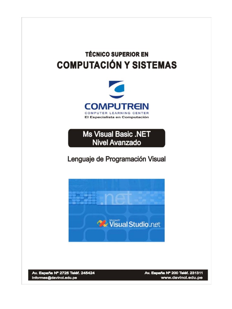 Manual VB - Net - Avanzado | PDF | Active X Data Objects | Objeto (informática)