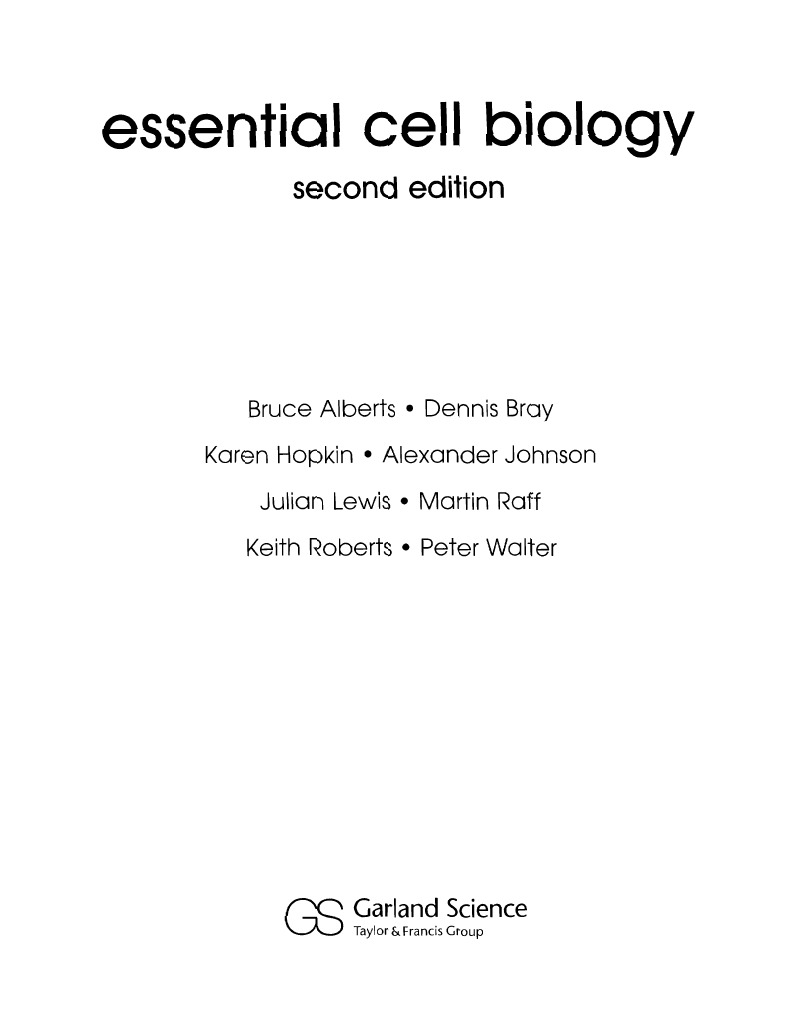 Essential Cell Biology, 2nd Ed | PDF