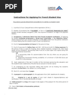 VFS France Visa Document Checklist | PDF | Receipt | Travel Visa