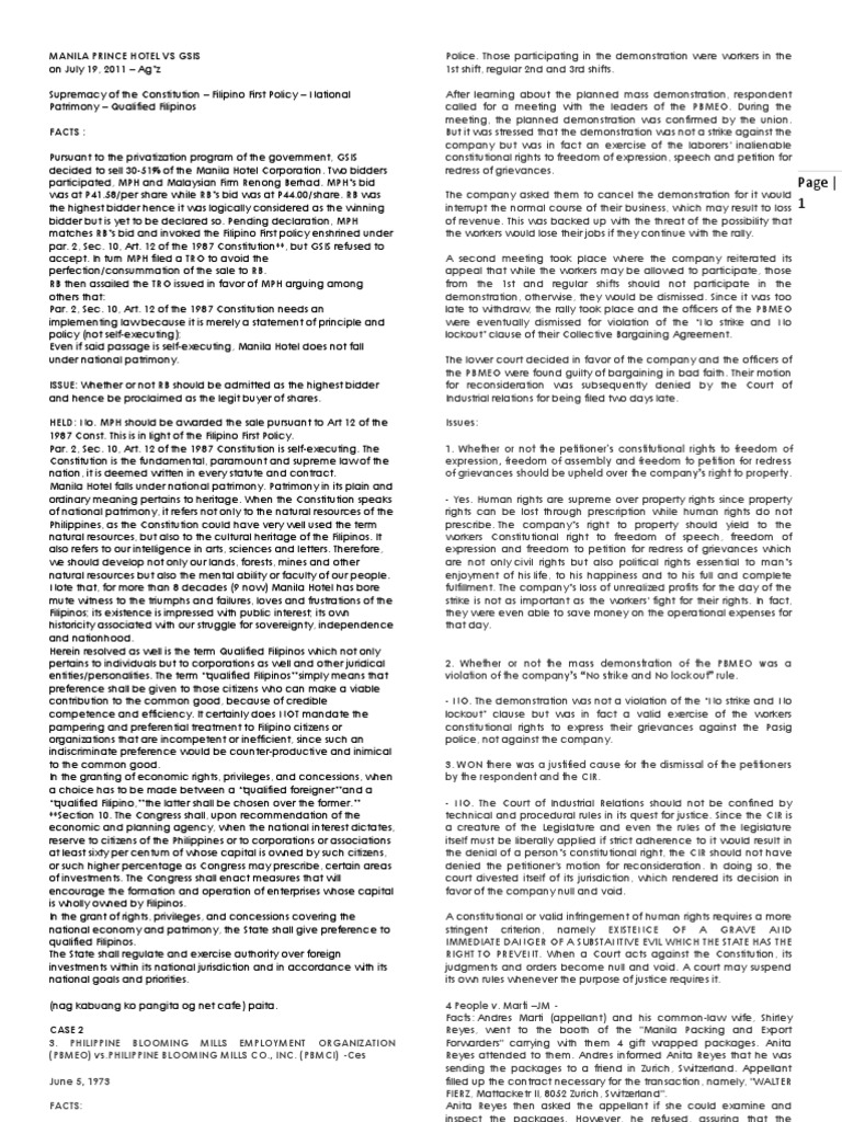 Consti 2 Cases Compilation | PDF