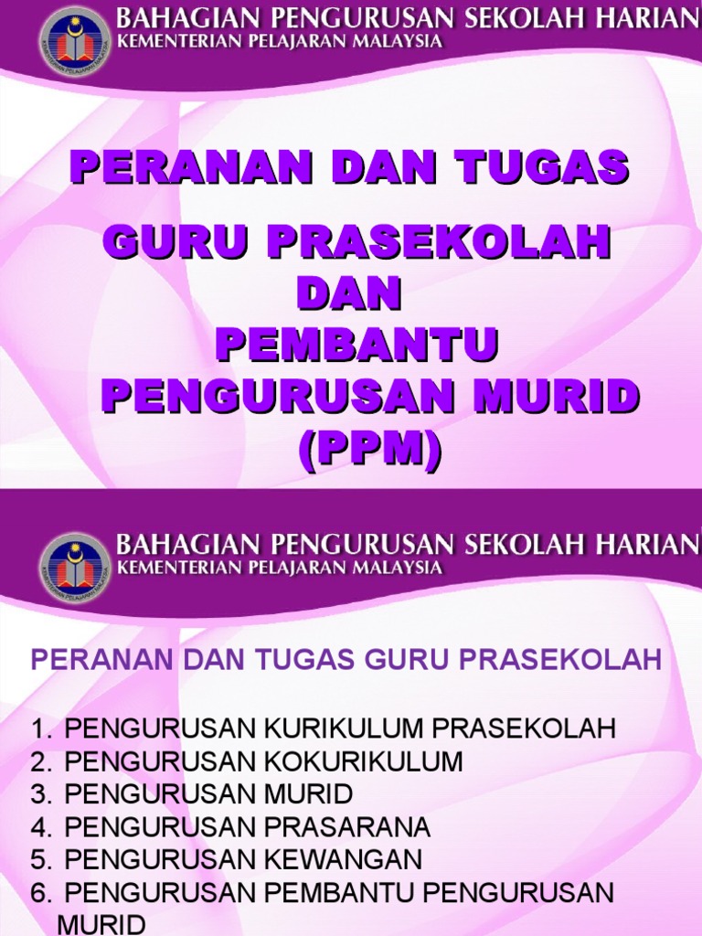 Peranan dan Tugas Guru Prasekolah | PDF | Karier & Perkembangan | Seni