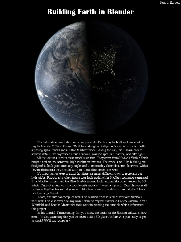 Earth 3D Tutorial | Texture Mapping | Rendering (Computer Graphics)