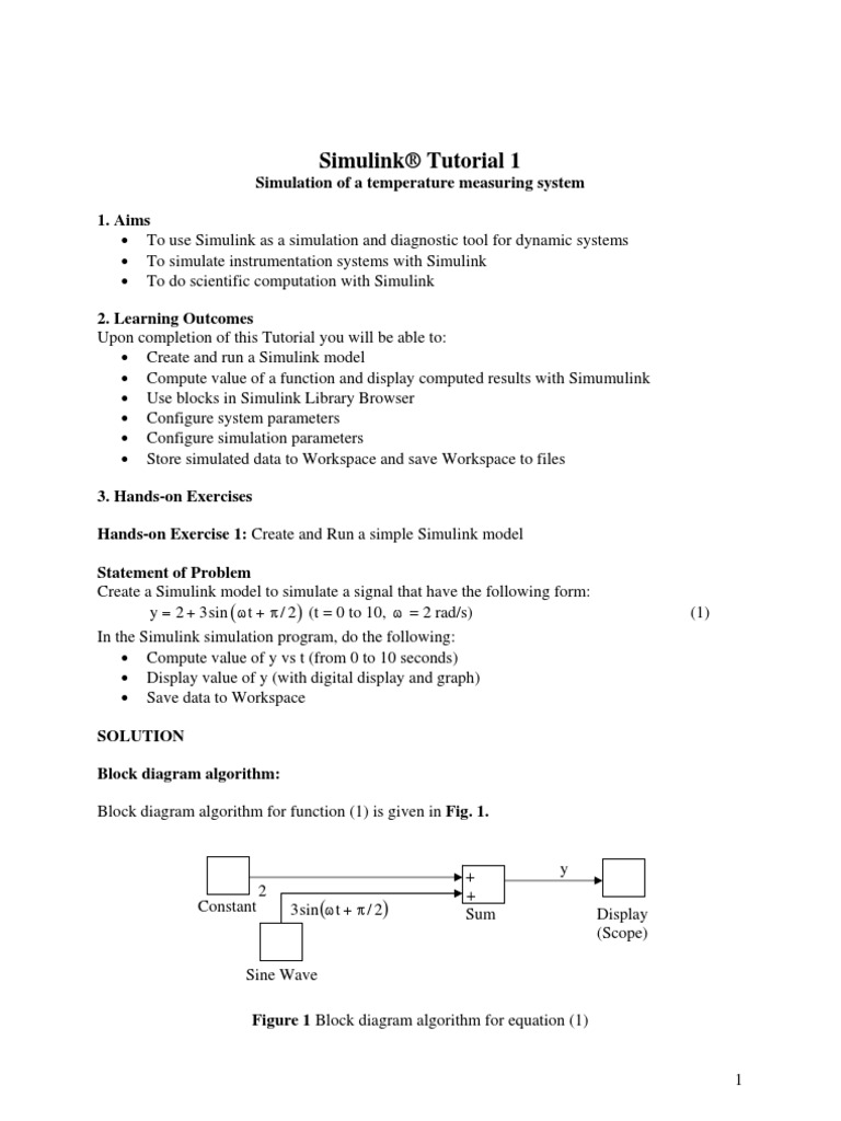 Simulink Tutor | PDF | Data Acquisition | Simulation