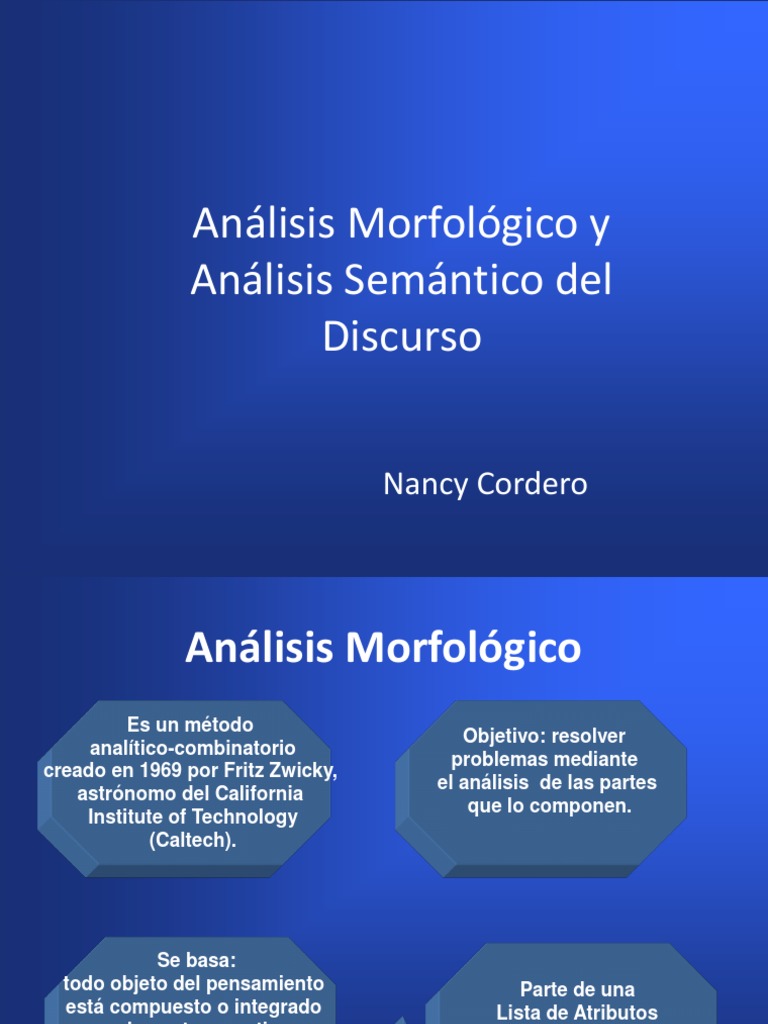 Analisis Semantico Del Discurso | PDF | Semántica | Palabra