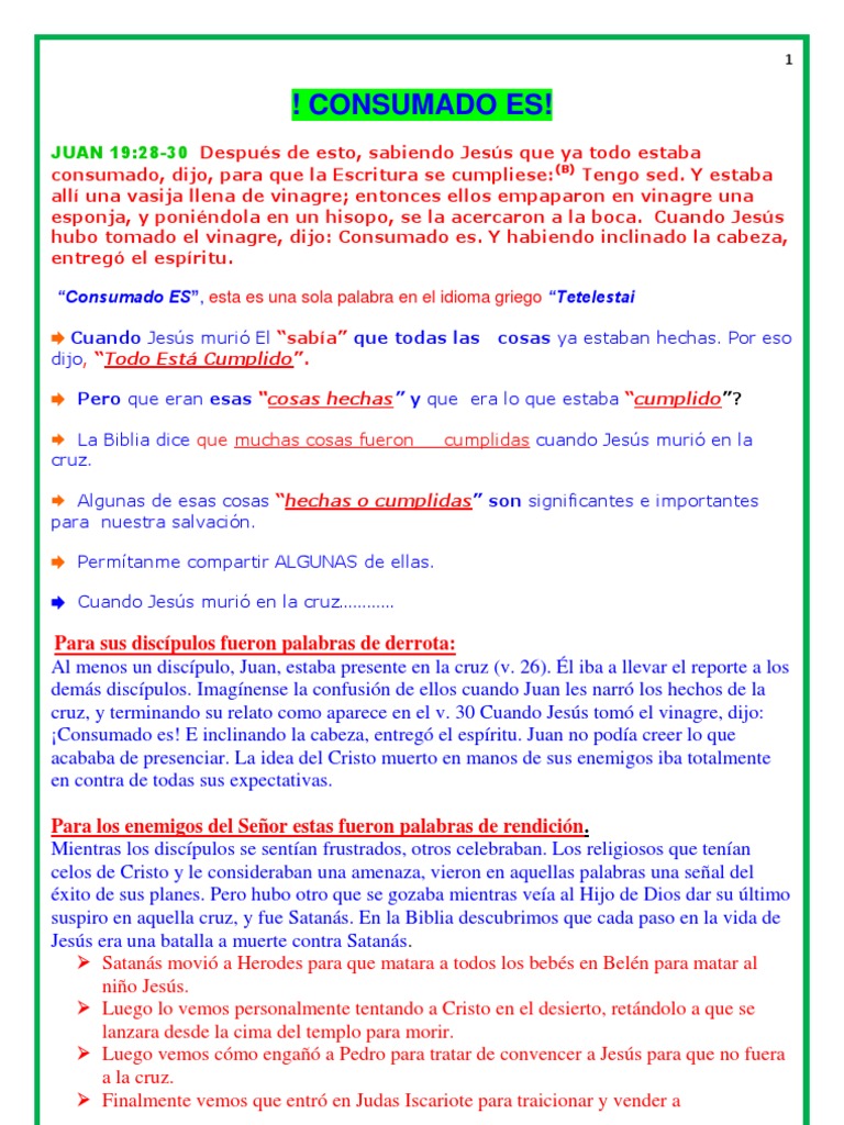 Consumado Es | PDF | Salvación | Jesús