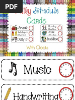 Daily Schedule Cards2 | PDF