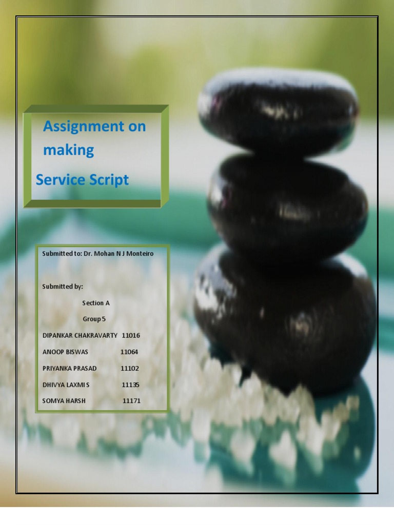 Service Script of Spa | PDF | Massage | Spa