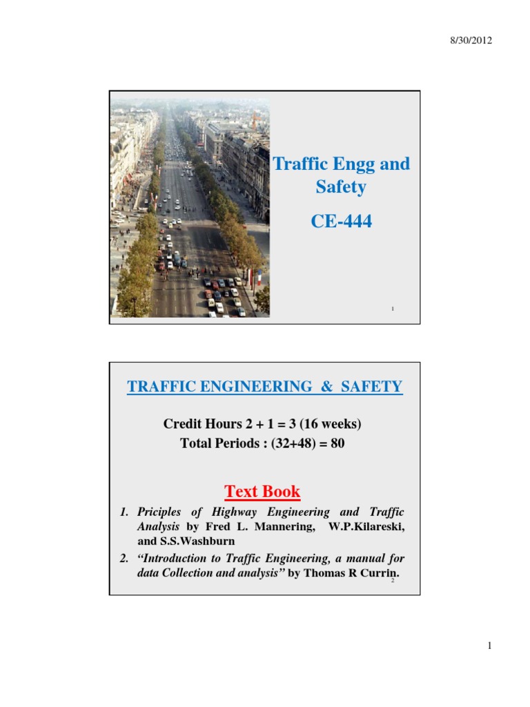 Traffic Engineering Study TES | Download Free PDF | Traffic | Traffic ...