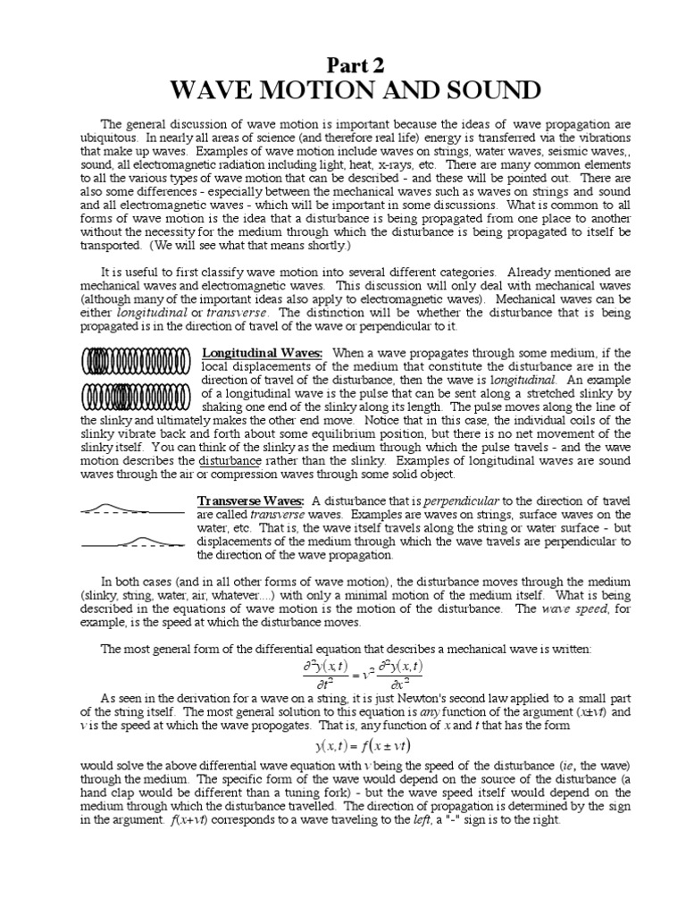 Sound Waves | PDF | Interference (Wave Propagation) | Waves