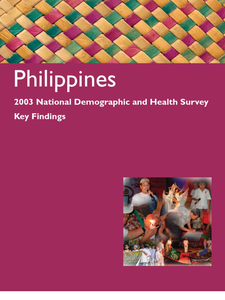 Philippines Statistics 2003 | PDF | Family Planning | Hiv/Aids