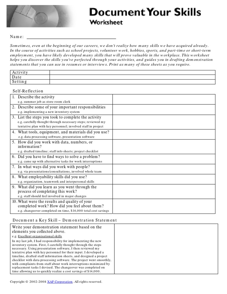 Document Your Skill | PDF | Skill | Software