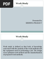 WORK STUDY (WORK MEASUREMENT & METHOD STUDY) of PRODUCTION TECHNOLOGY ...
