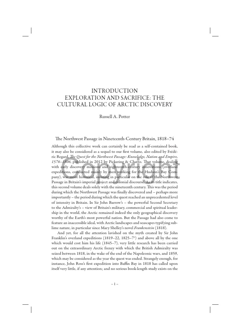 Introduction From Arctic Exploration in The Nineteenth Century ...