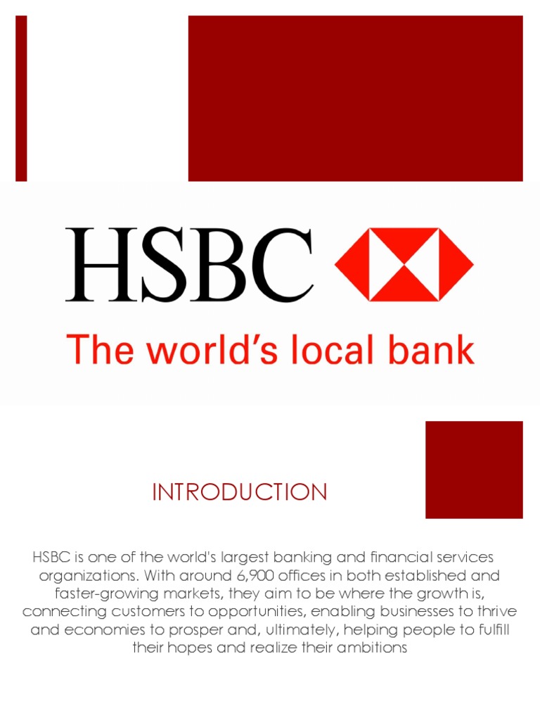 Banking Presentation On HSBC | PDF | Hsbc | Banks