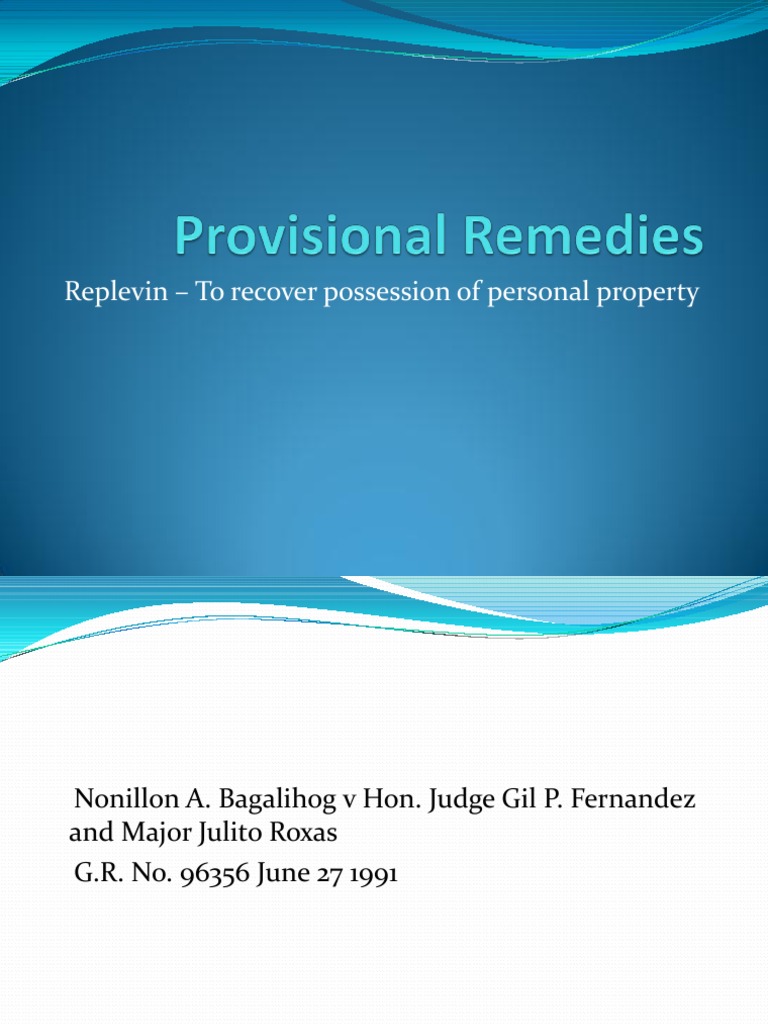 Replevin Case: Motorcycle Seizure | PDF | Search And Seizure | Search ...