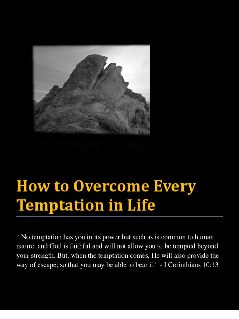 Overcoming Life's Temptations Guide | PDF | Fruit Of The Holy Spirit ...