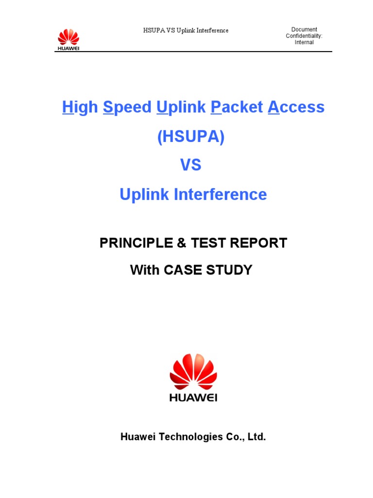 High Speed Uplink Packet Access (HSUPA) Vs Uplink Interference | PDF ...