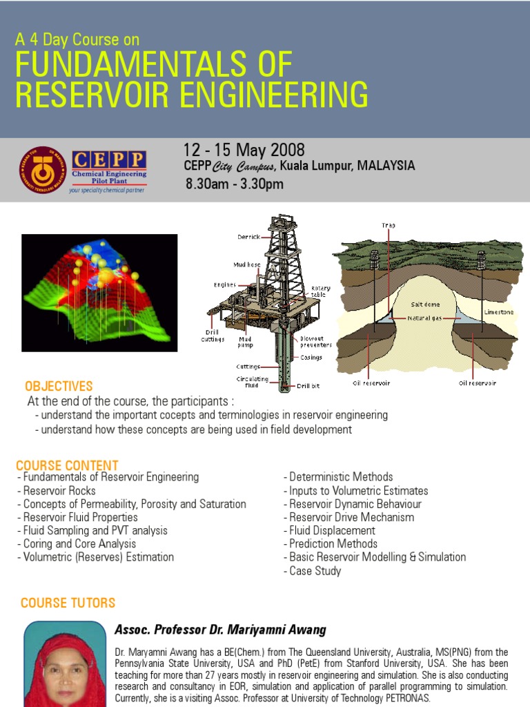 Fundamentals of Reservoir Engineering: A 4 Day Course On | PDF | Business