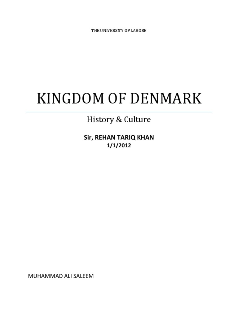 Kingdom of Denmark: History & Culture | PDF | Denmark | Scandinavia