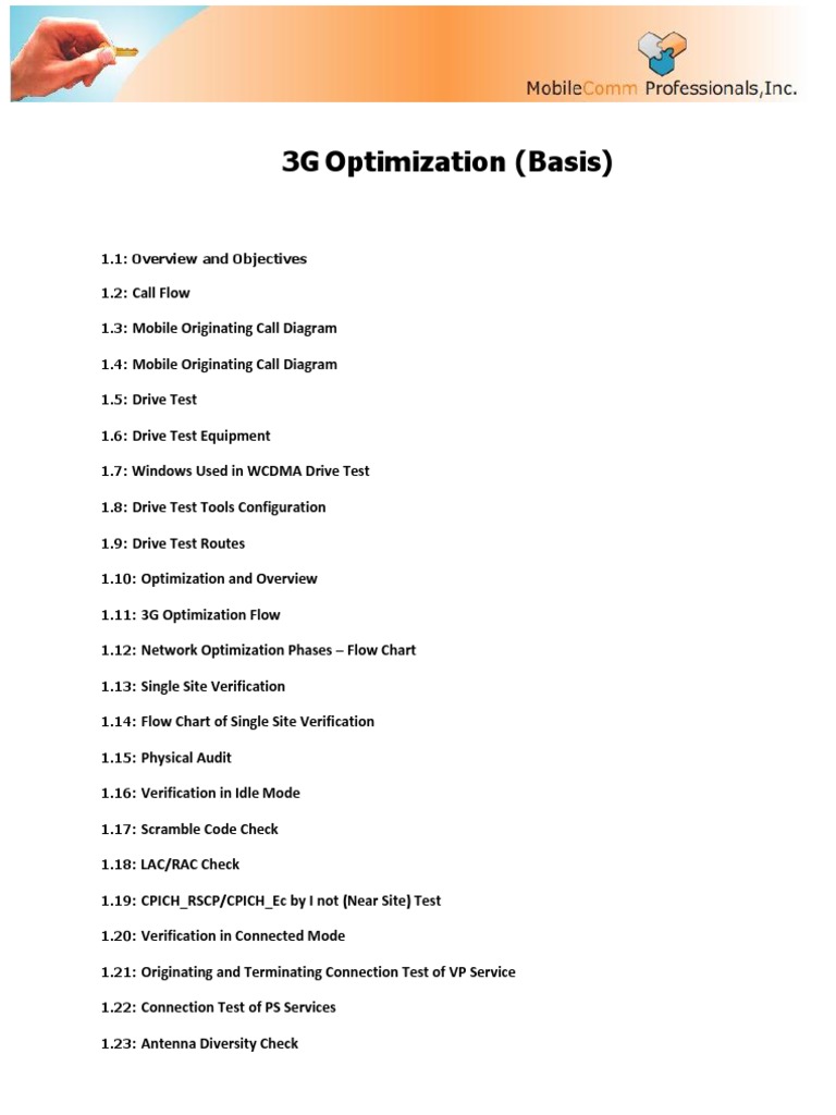 3g Optimization Basics | PDF
