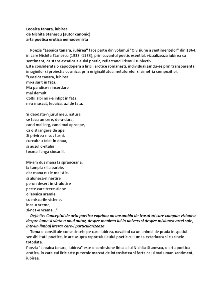 Nichita Stanescu | PDF