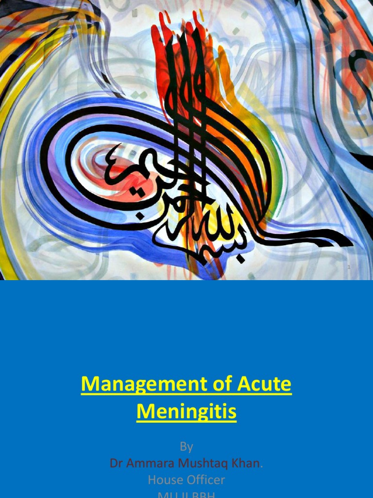 Meningitis - Introduction and Management | PDF | Meningitis | Immunology