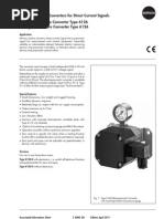 Fisher 646 Electro Pneumatic Transducer | PDF | Actuator | Amplifier