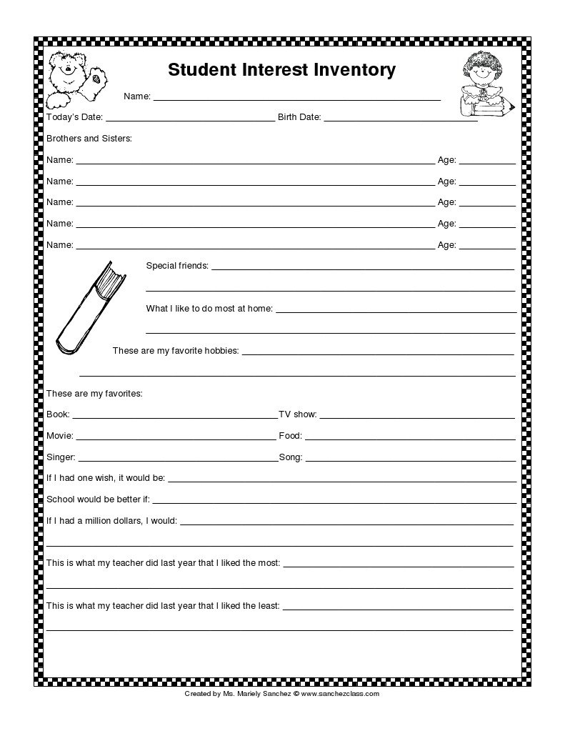 Student Interest Inventory | PDF