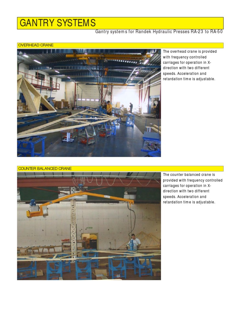 Gantry Systems for Randek Presses | PDF
