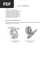 Worm Gear Design and Calculations | PDF | Gear | Force