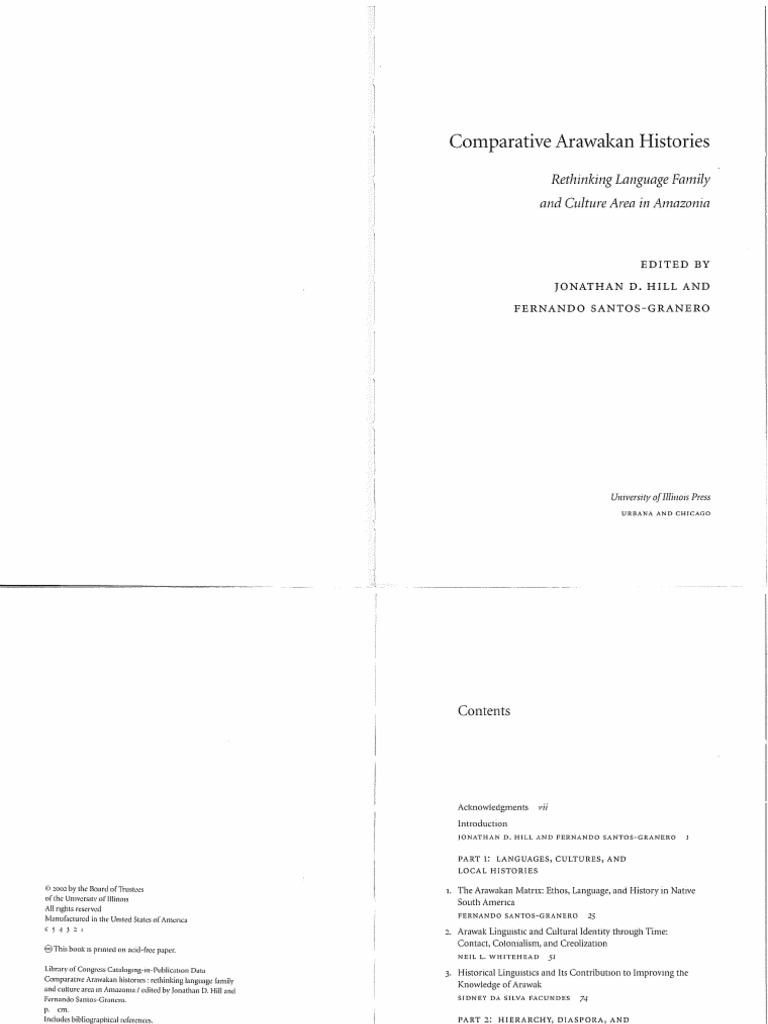 Comparative Arawakan Histories: Rethinking Language Family and Cultural ...