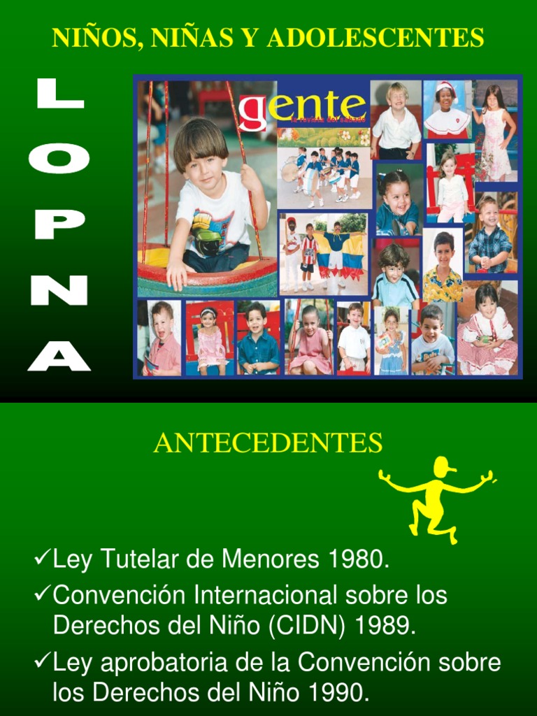 1 Principios Basicos Lopna | PDF | Derechos de los niños | Convención ...