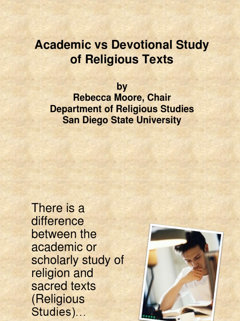Academic Vs Devotional Study of Religious Texts | PDF | Religious ...