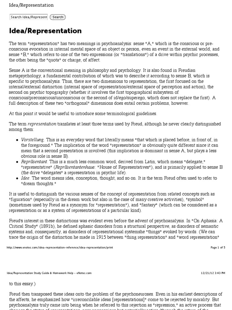 Roger Perron - Idea/Representation | PDF | Representation (Arts ...