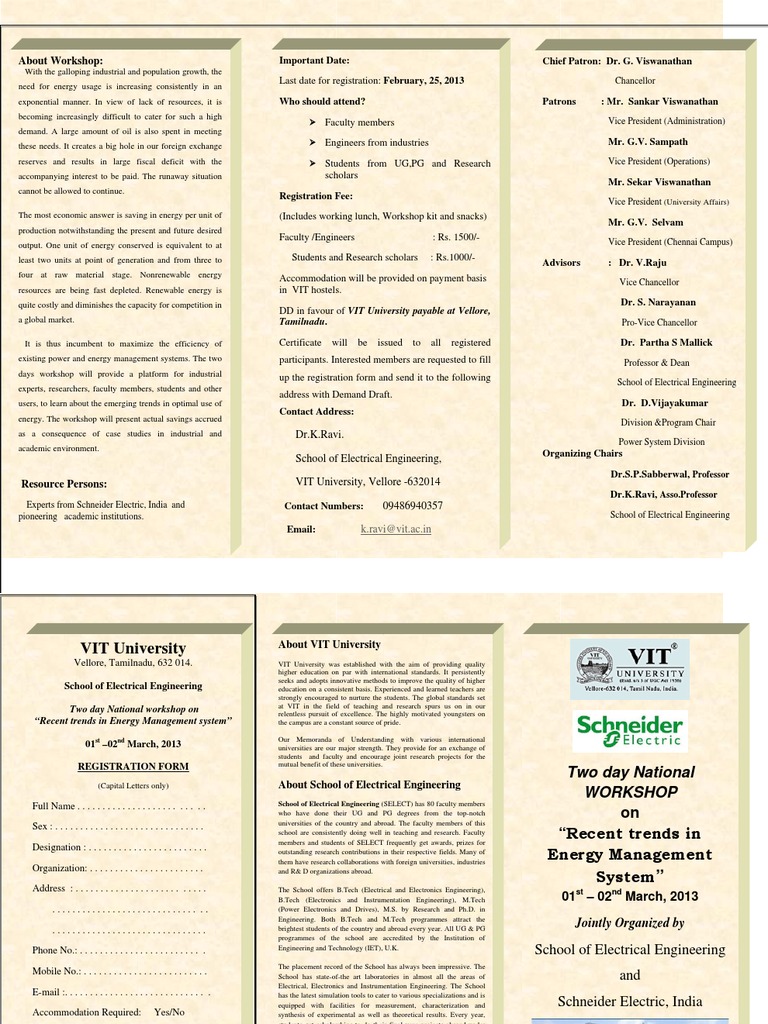 Work Shop Broucher | Download Free PDF | University | Science And ...