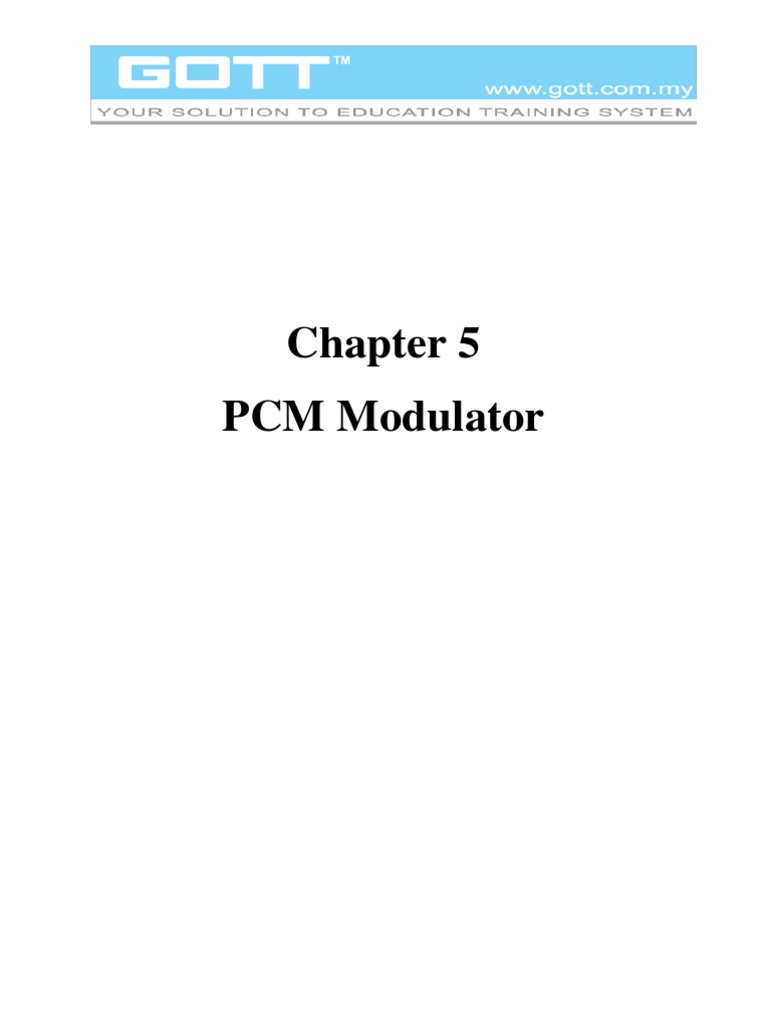 PCM Modulation Chapt 5 | PDF | Modulation | Sampling (Signal Processing)