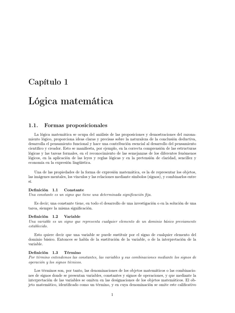 Logica Matematica | PDF