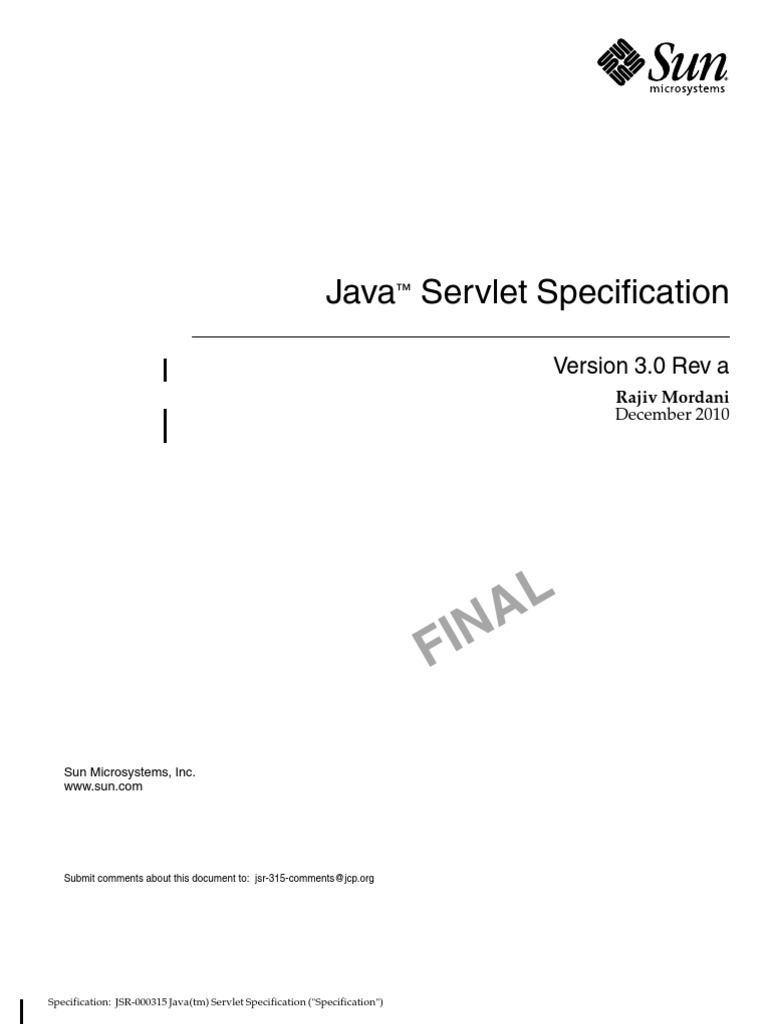 Java Servlet | PDF