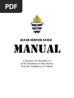 The Altar Servers' Handbook | PDF | Catholic Liturgy | Eucharist