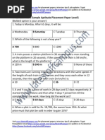 NIIT Sample Aptitude Placement Paper Level-1 | PDF | Investing | Business