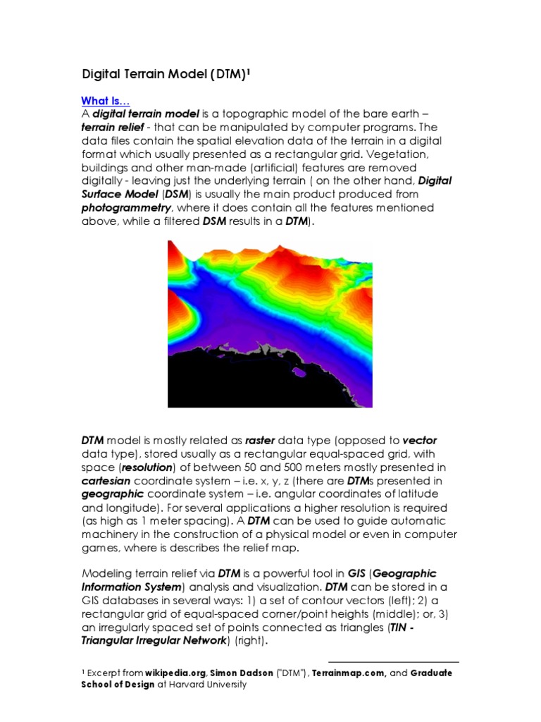 Intro DTM | PDF | Topography | Lidar