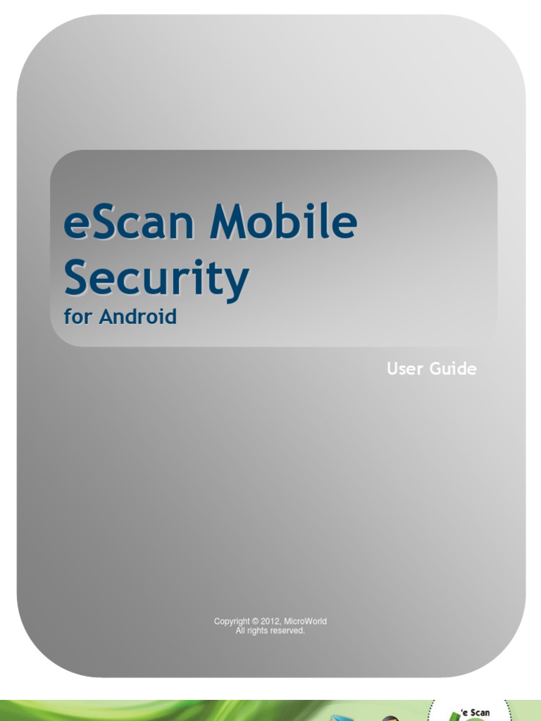Escan Mobile Security For Android | PDF | Android (Operating System) | Antivirus Software