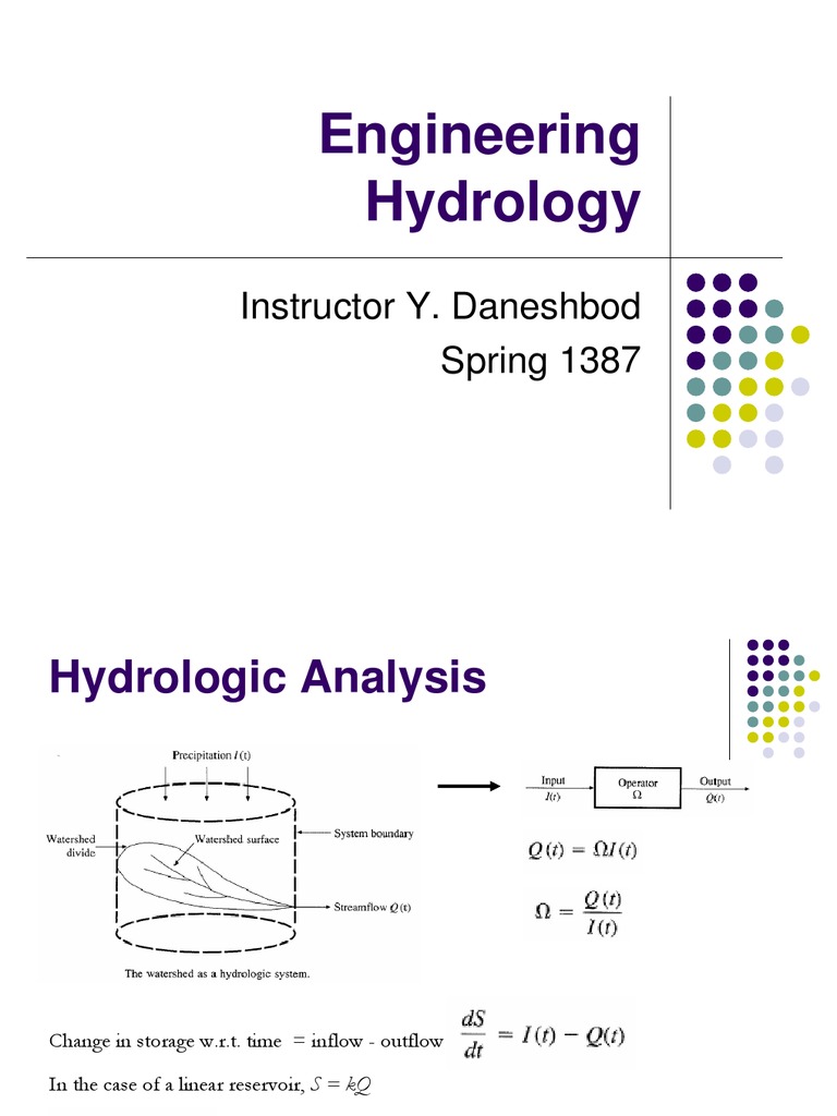 HYDROLOGY | Liquids | Applied Mathematics