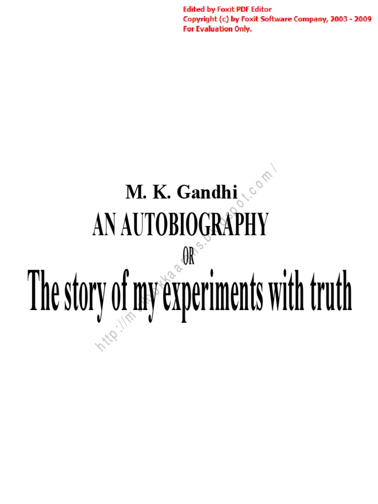 My Experiments With Truth | PDF