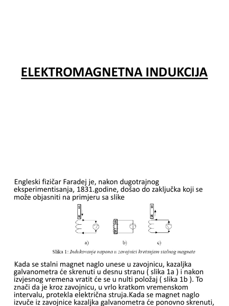 Elektromagnetna Indukcija | PDF