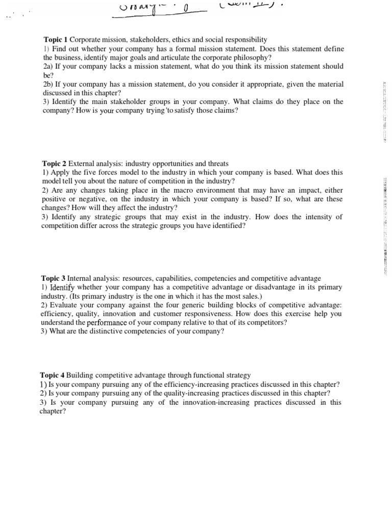 Mcom Project Topics | PDF | Strategic Management | Competence (Human Resources)