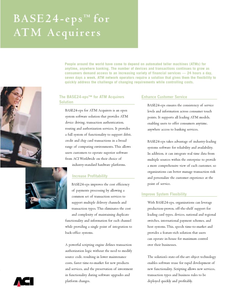 Base 24 | PDF | Automated Teller Machine | Computing