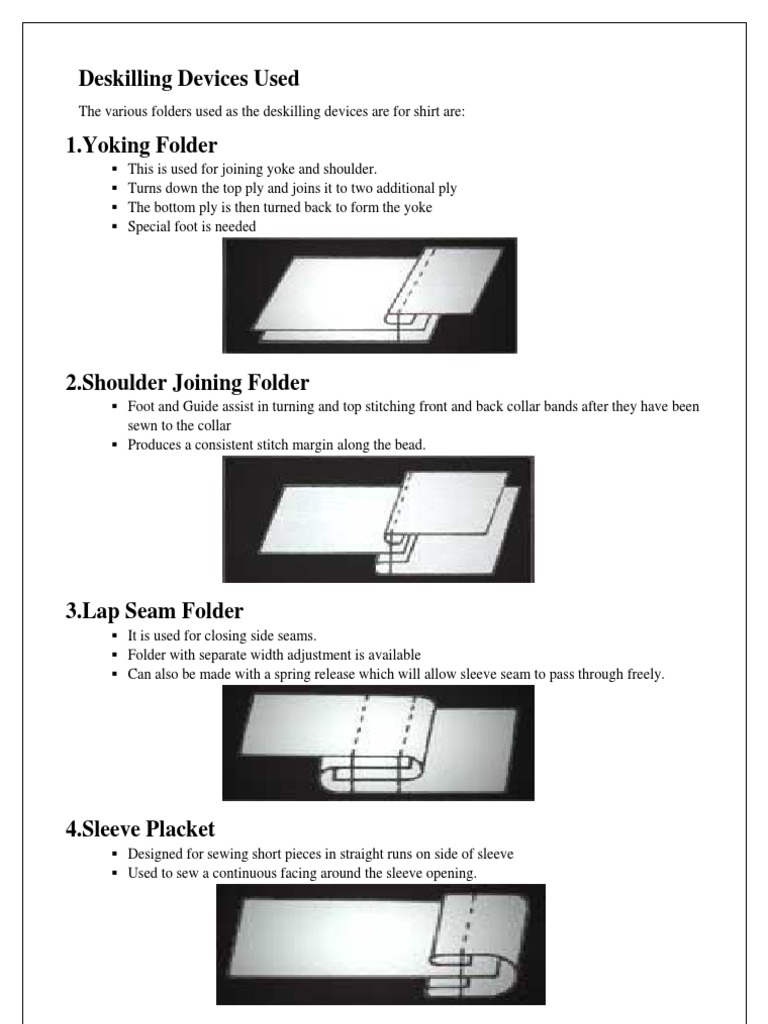 Deskilling Devices and Sewing Machines Used in Shirt Production | PDF ...